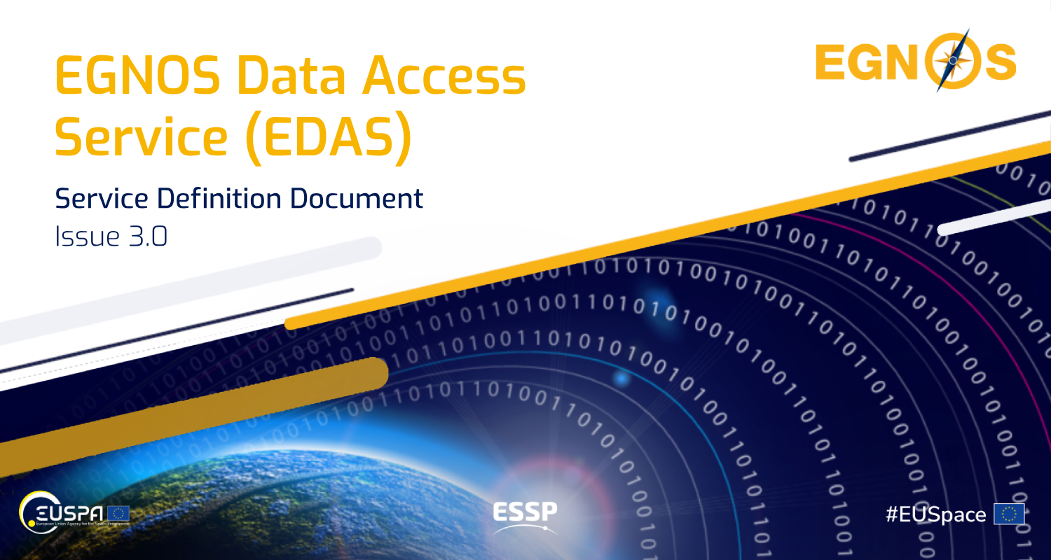 New version of EGNOS EDAS SDD (v3.0) | EGNOS User Support Website